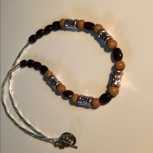 Jewelry | Garnet Mixed With Gemstones Pink Etched Barrels | Poshmark